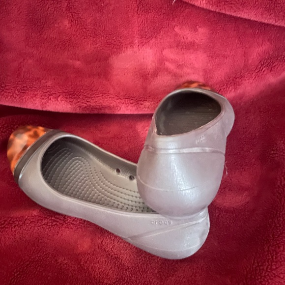 CROCS | Shoes | Crocs Brown Tortoise Shell Toe Ballet Flats | Poshmark